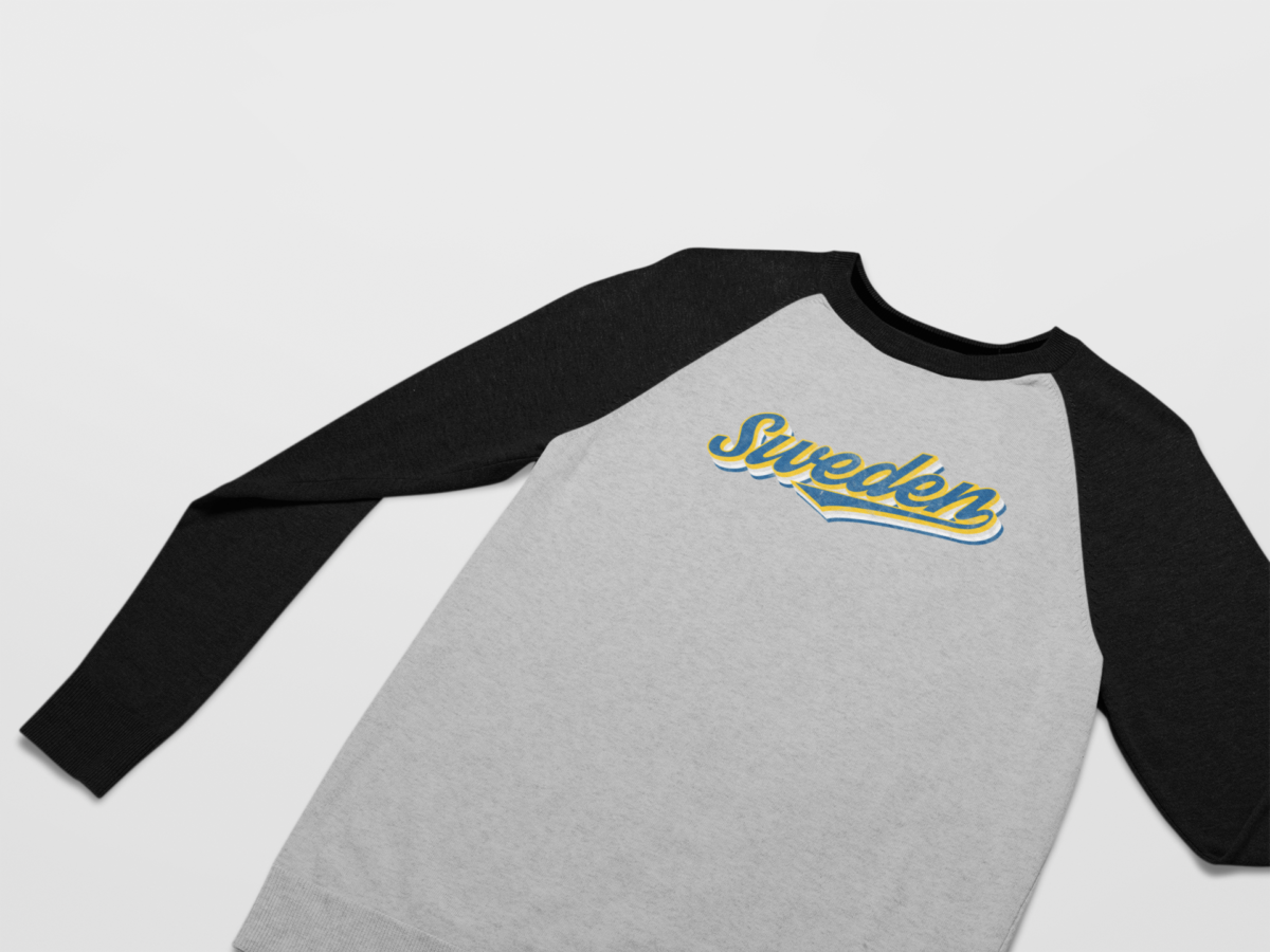 Sweden (Retro) Raglan | Swedish Prints
