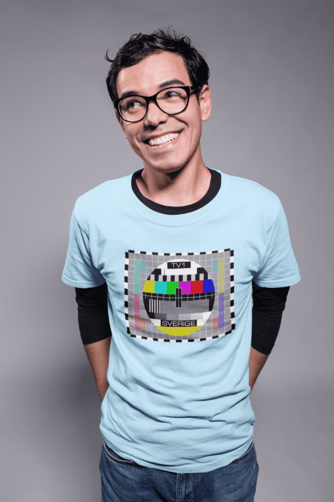TV Test Pattern T-Shirt | Swedish Prints